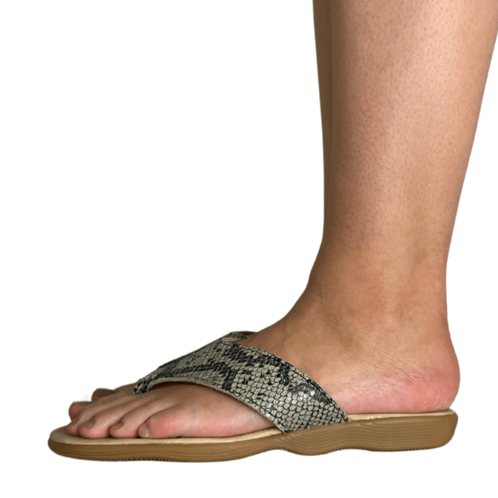 Famolare GO THERE leather upper women slip on sandal | Flippity Flop - Caramel